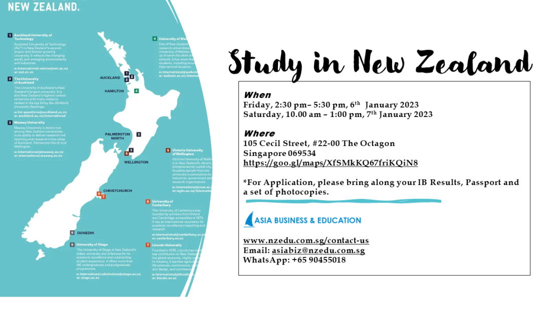 Study in NZ and Beyond – January 2023 – Study Abroad in New Zealand